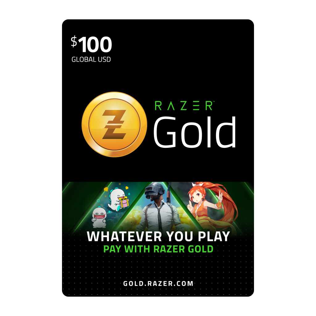 Razer Gold 100 USD -GLOBAL: Level Up Your Gaming Experience