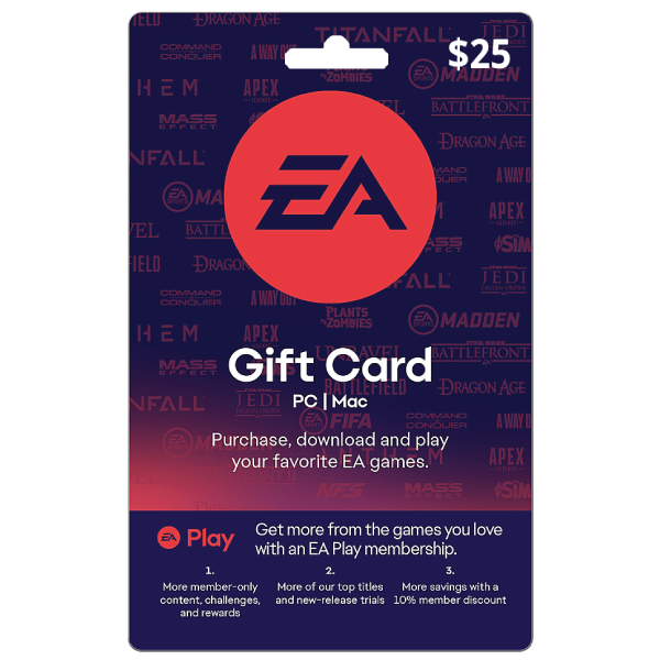 EA Play 25 USD USA Gift Card - PC Gaming Credit