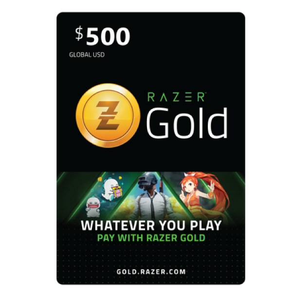 Razer Gold 500 USD -GLOBAL: Unlock Gaming Rewards